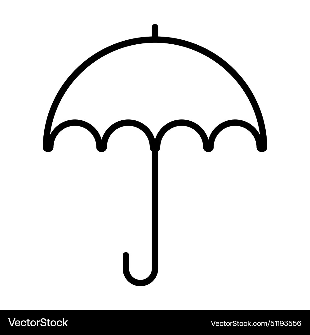 Umbrella line icon Royalty Free Vector Image - VectorStock