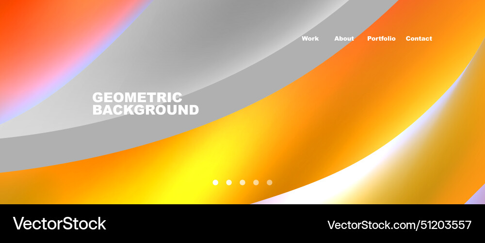Geometric background with gradient of amber and Vector Image