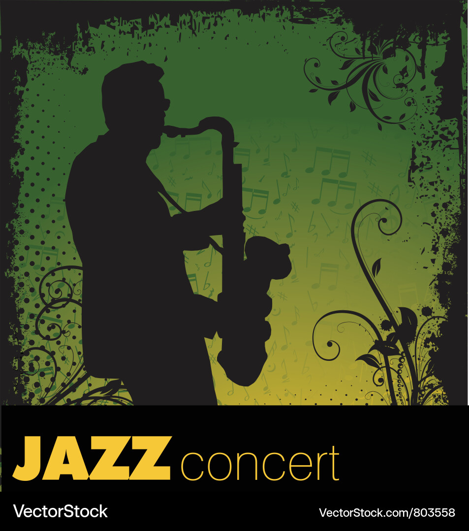 Jazz background Royalty Free Vector Image - VectorStock