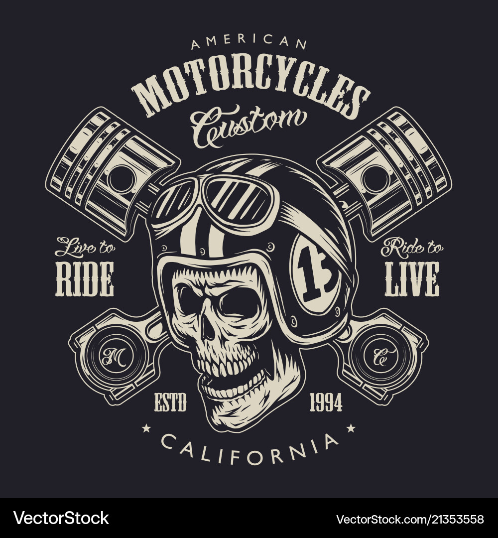 Retro Motorcycle Logo Stockillustratie Vintage Motorcycle