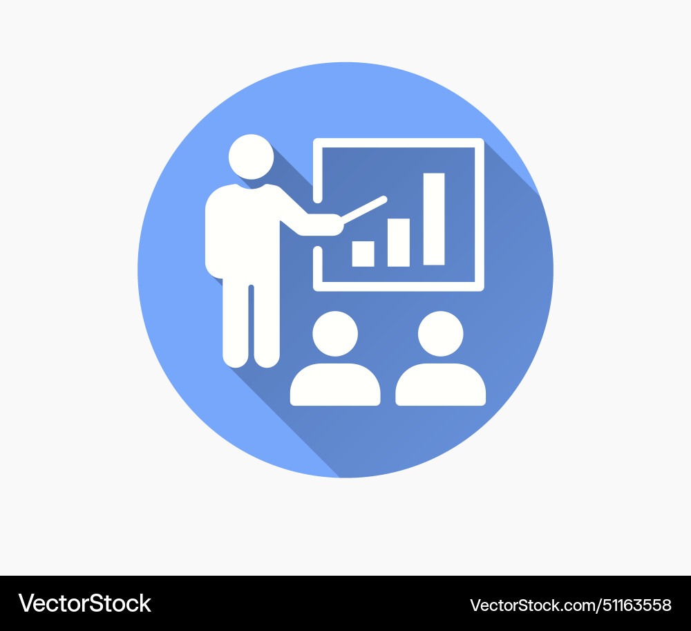 Workshop flat icon with long shadow for graphic Vector Image