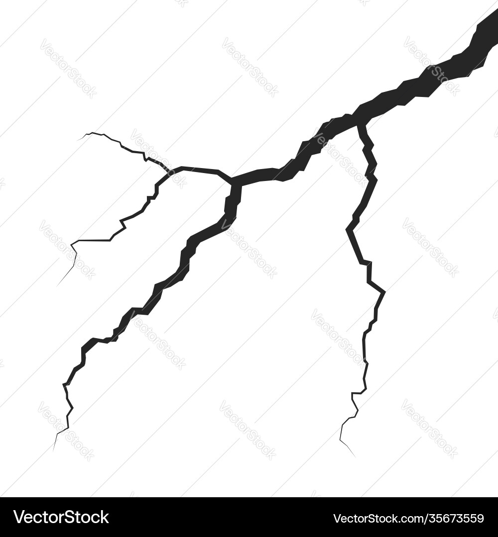 Crack black Royalty Free Vector Image - VectorStock
