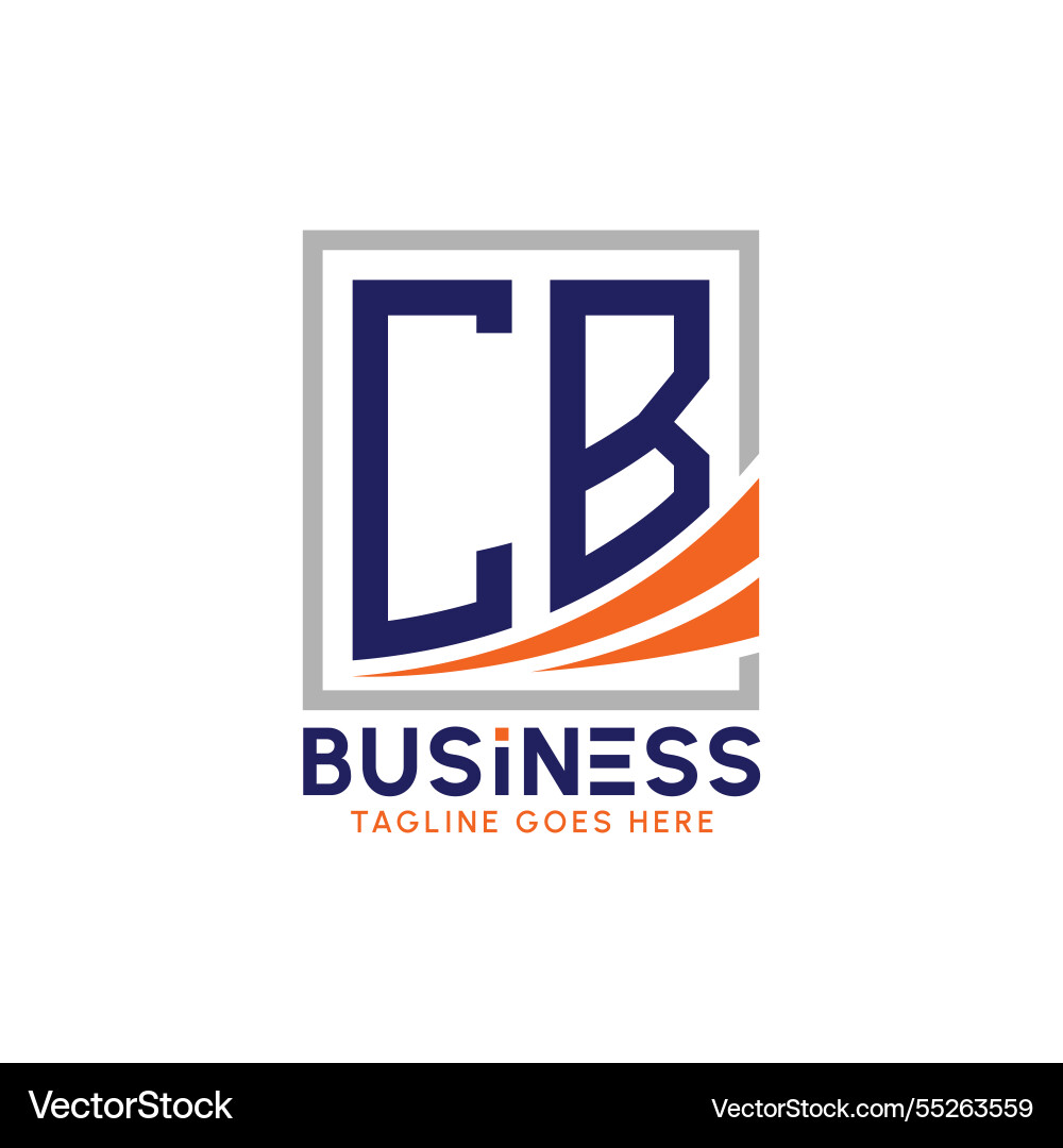 Letter cb business logo modern – Royalty-Free Vector | VectorStock