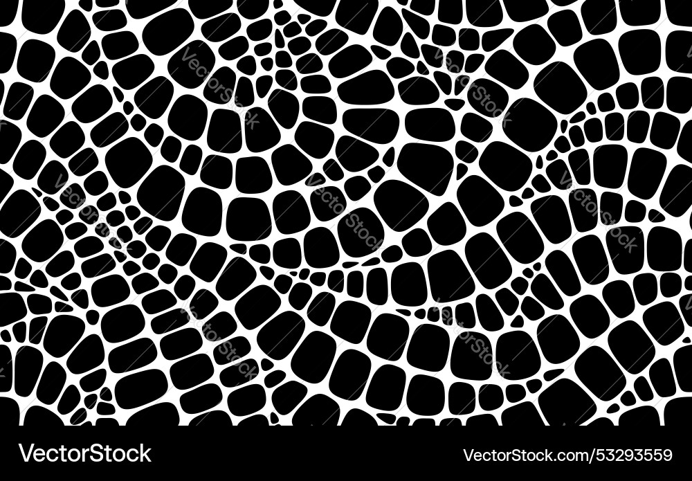 Snake crocodile and dinosaur animal skin pattern Vector Image