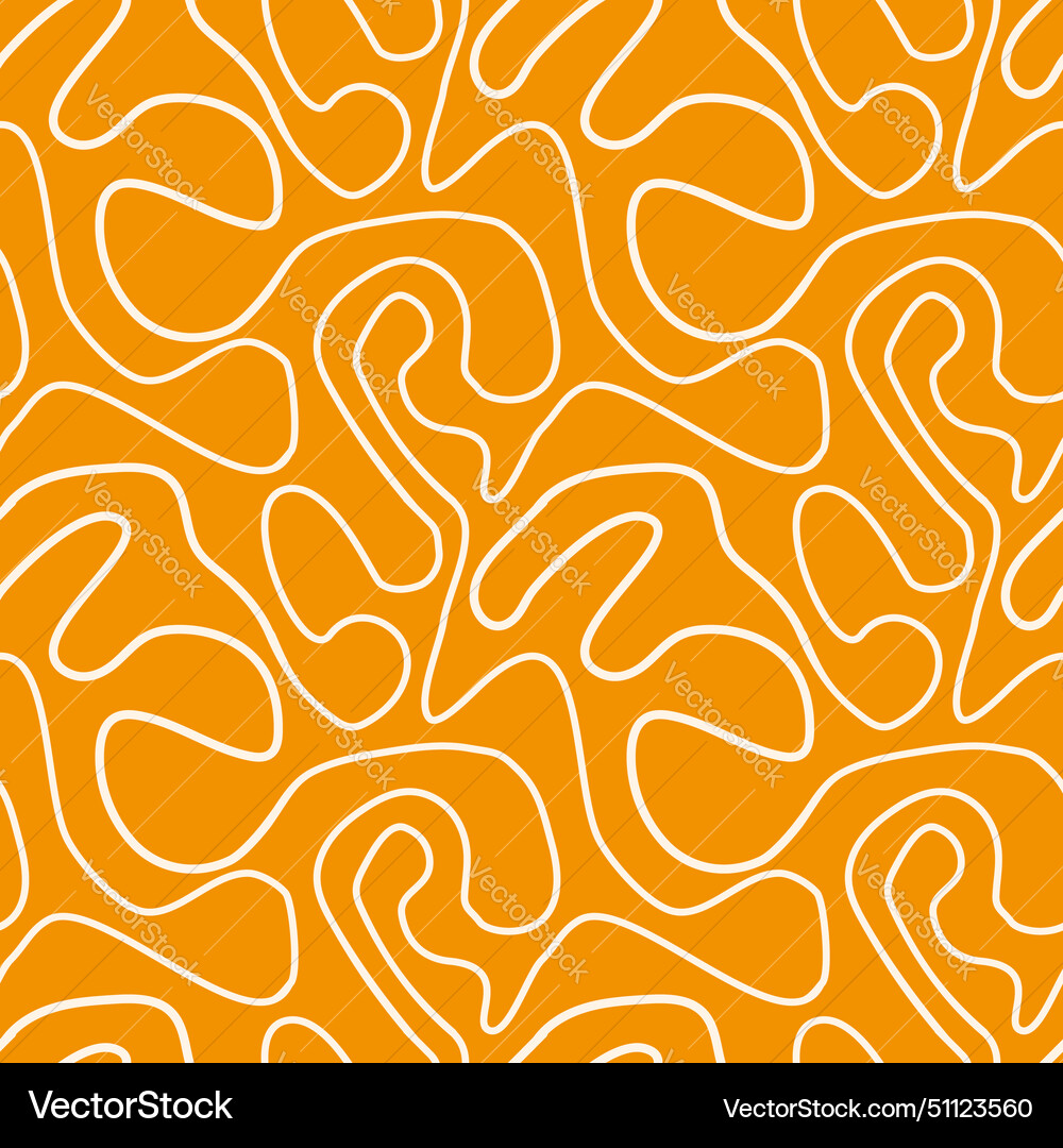 Abstract white swirl lines seamless pattern Vector Image