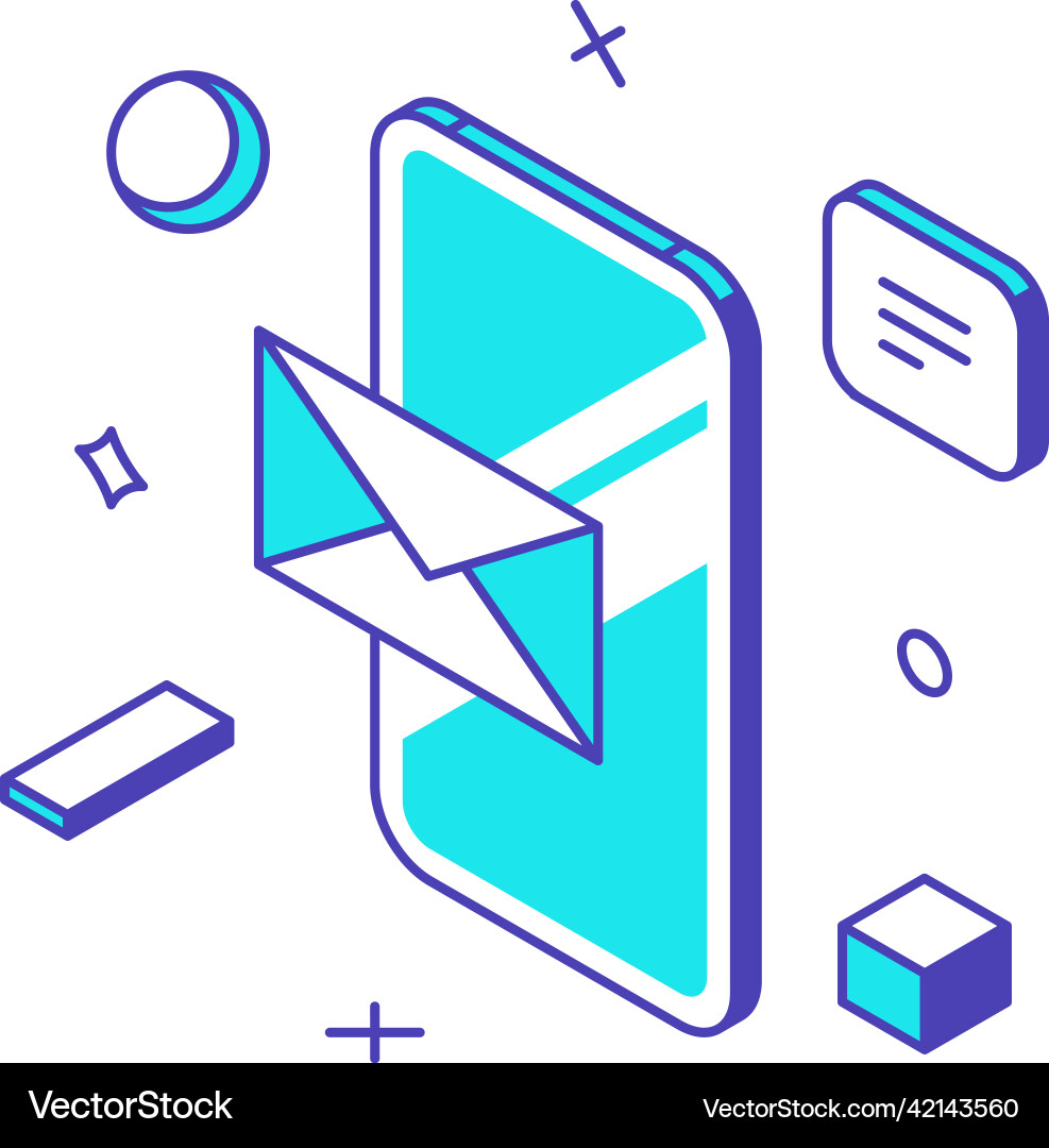 Contact us customer support smartphone service Vector Image