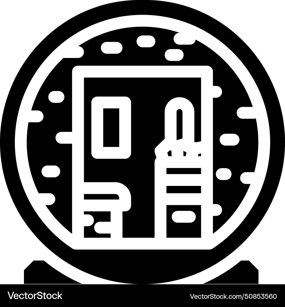 Finnish sauna glyph icon Royalty Free Vector Image