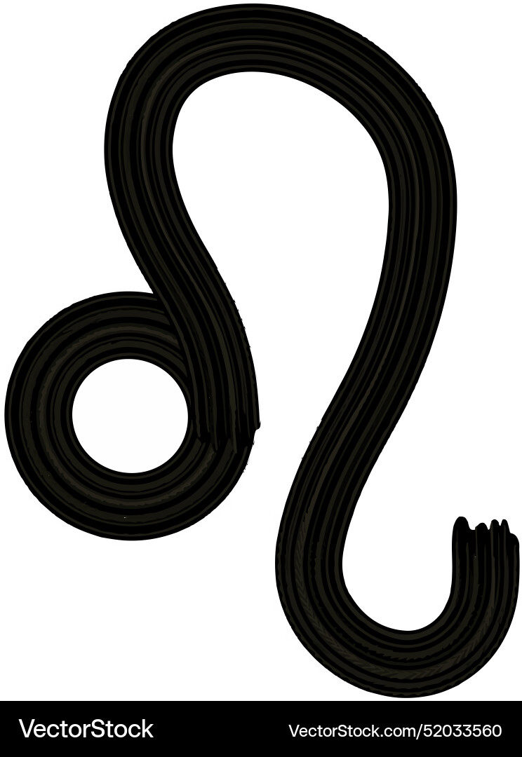 Zodiac sign leo icon simple Royalty Free Vector Image