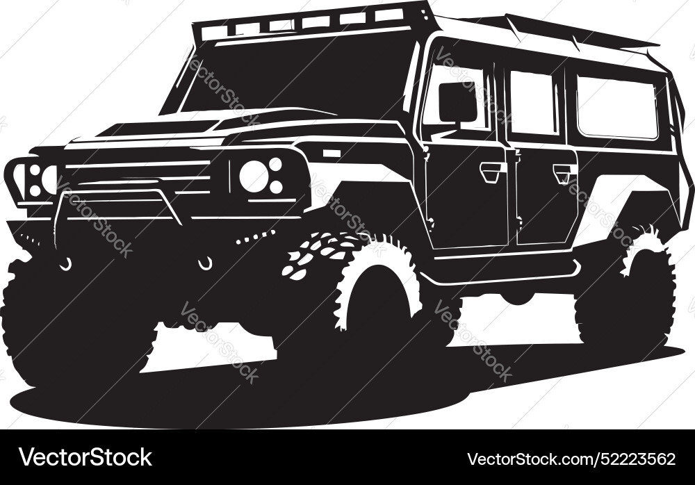 Adventurous apex black logo for 4x4 adventure Vector Image