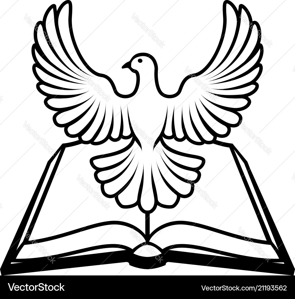 Bible holy spirit concept Royalty Free Vector Image