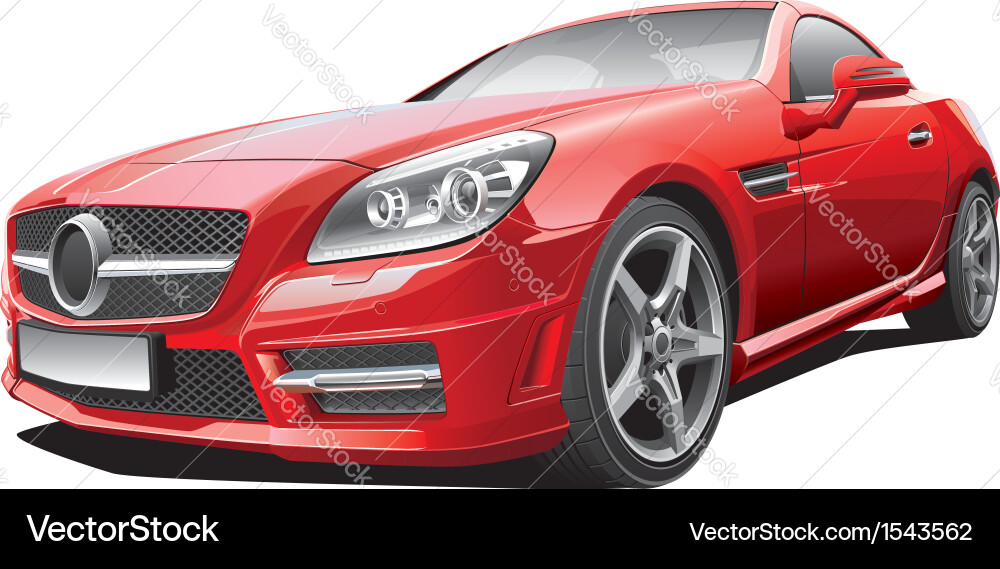 European compact roadster Royalty Free Vector Image