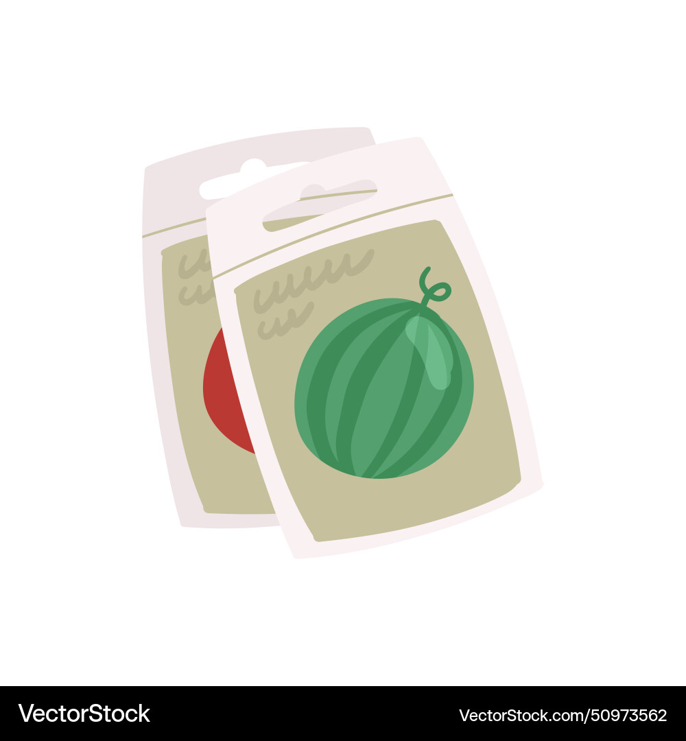 Farming seeds packs Royalty Free Vector Image - VectorStock