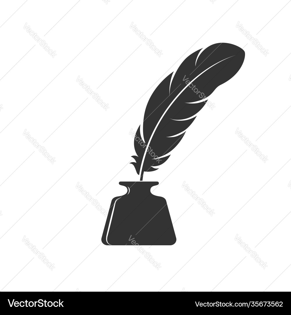 Inkwell Royalty Free Vector Image - VectorStock