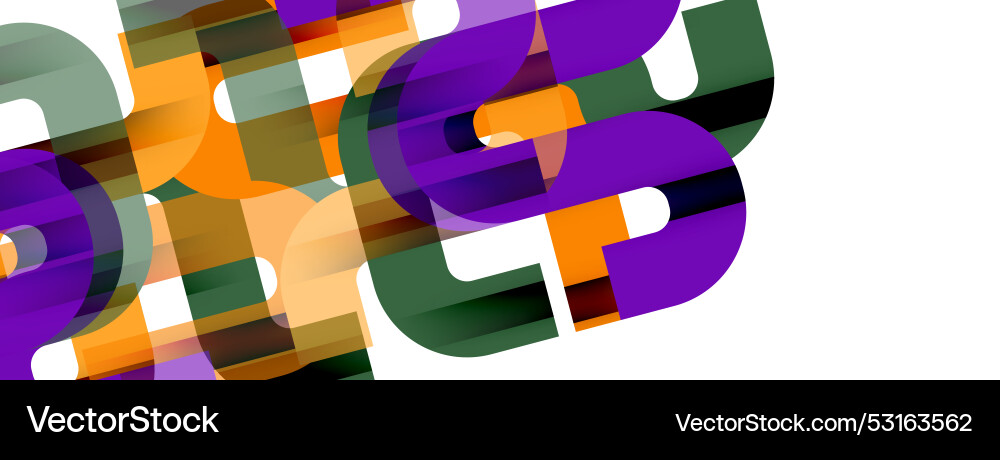 Lines abstract letter style design background Vector Image