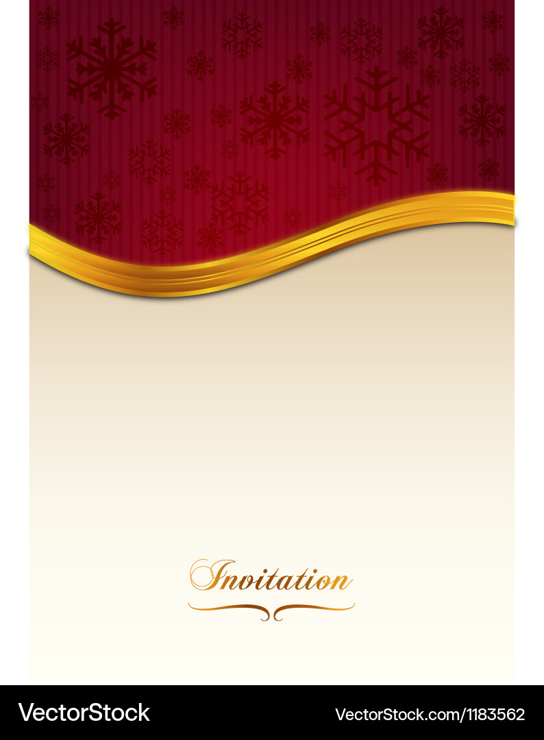 Red invitation Royalty Free Vector Image - VectorStock