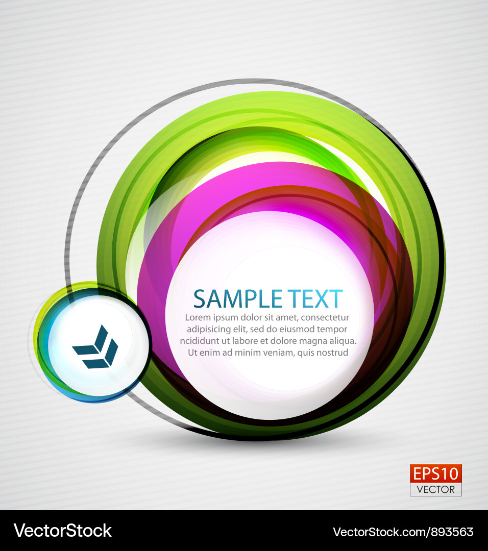 Abstract colorful swirl banner Royalty Free Vector Image