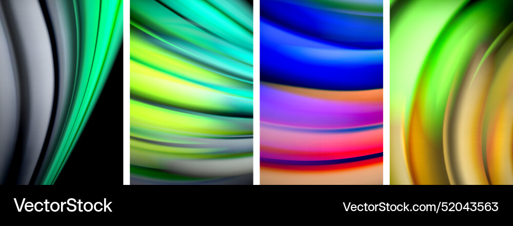 Blurred color line backgrounds Royalty Free Vector Image