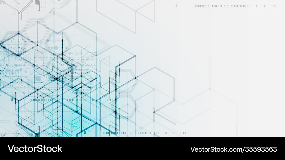 Digital technology and engineering background Vector Image