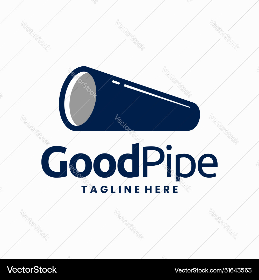 Good pipe logo Royalty Free Vector Image - VectorStock