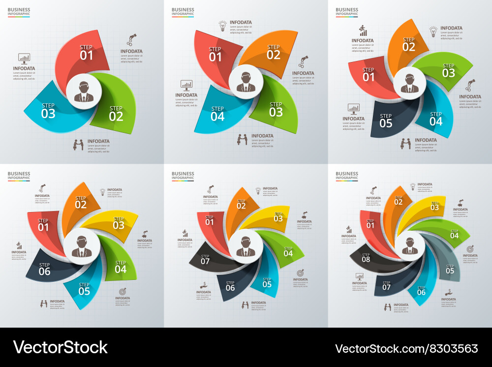 Swirl infographic Royalty Free Vector Image - VectorStock