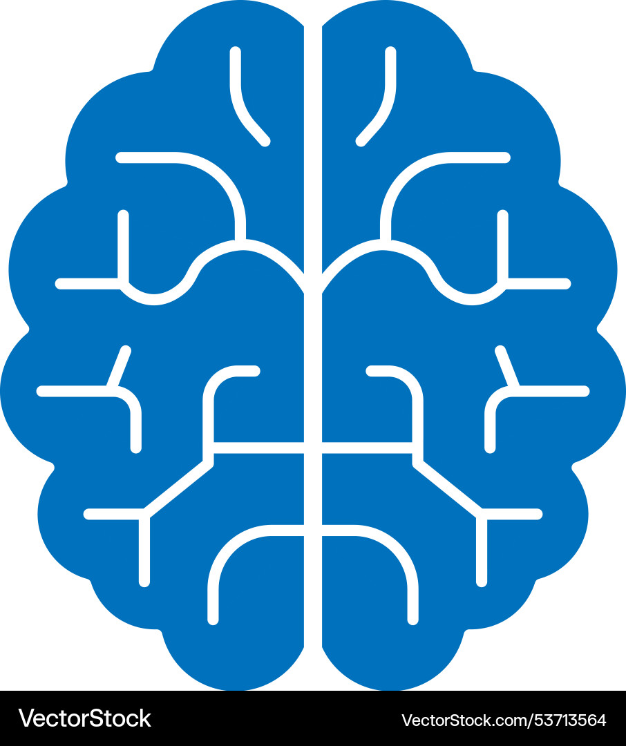Brain icon logo design template isolated Vector Image