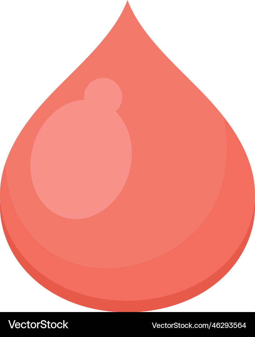 Red Blood Drop Icon Royalty Free Vector Image - VectorStock