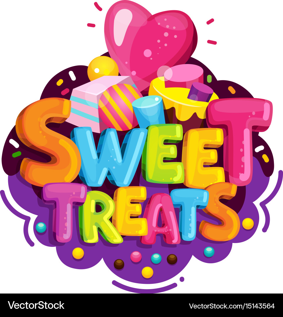 Sweet treats Royalty Free Vector Image - VectorStock