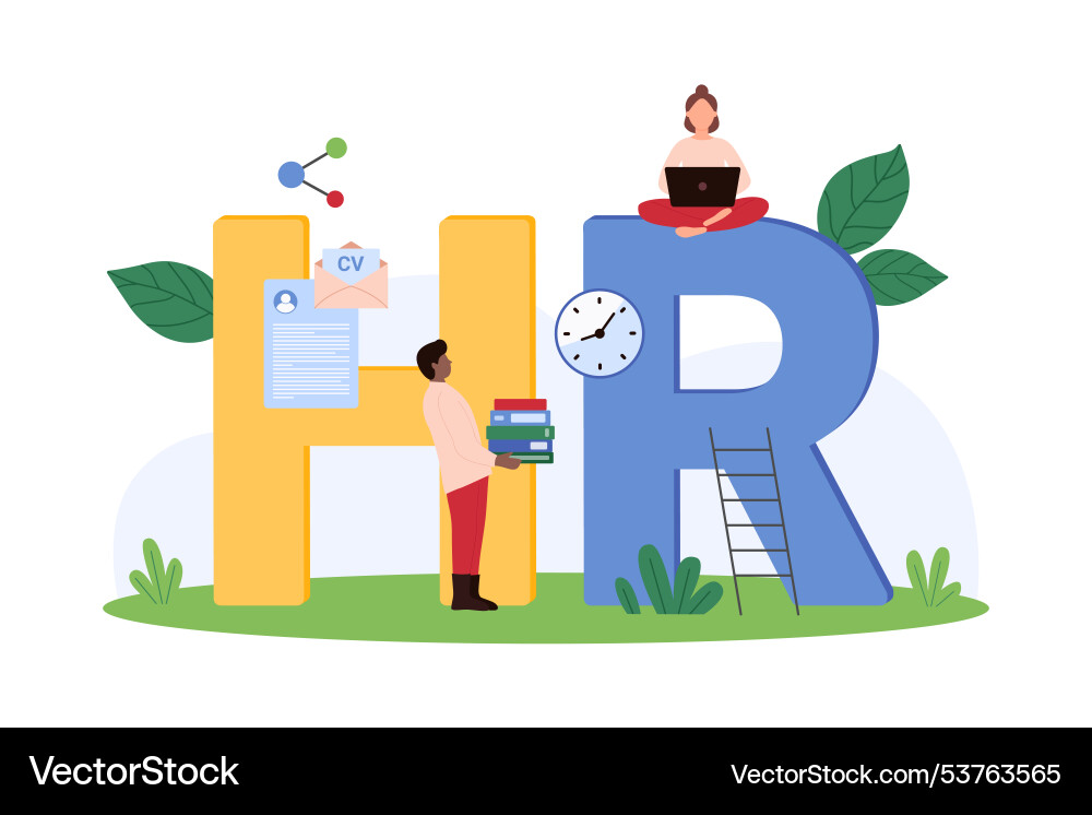 Hr search for talent candidates corporate Vector Image
