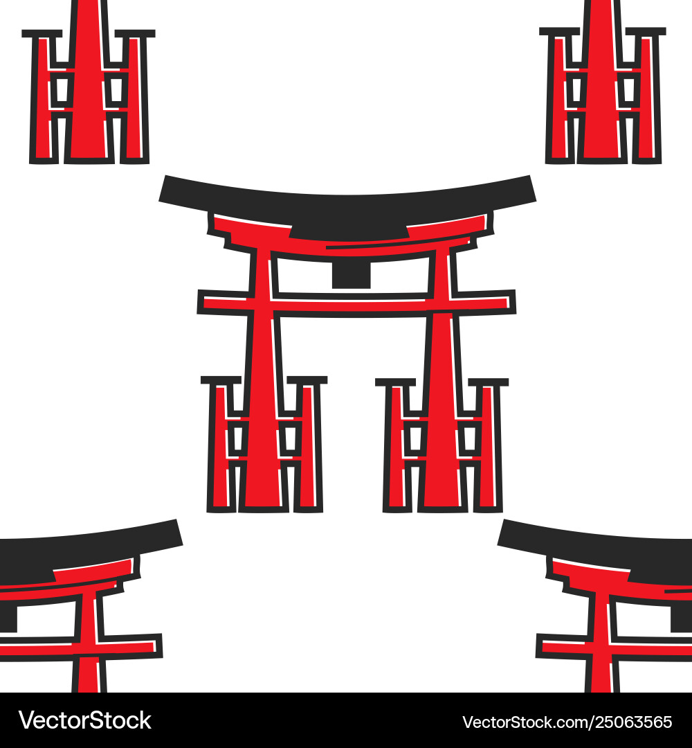 Japanisch symbol torii gate architektur orientalisch