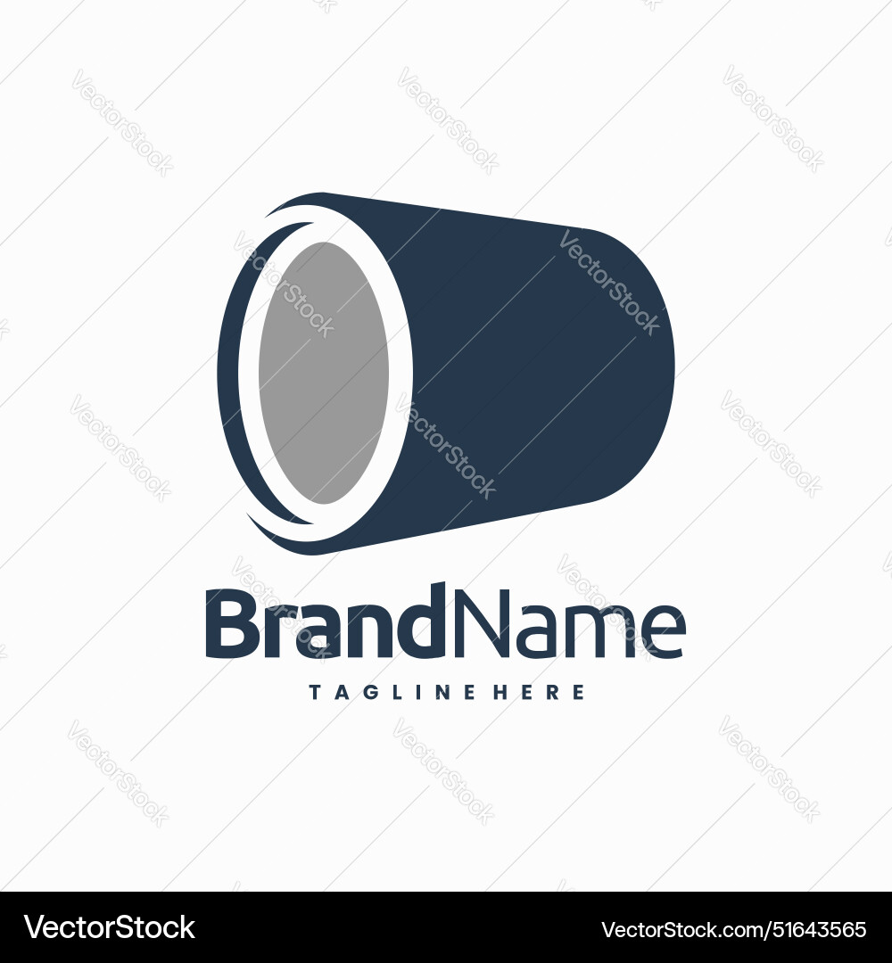 Pipe logo work Royalty Free Vector Image - VectorStock