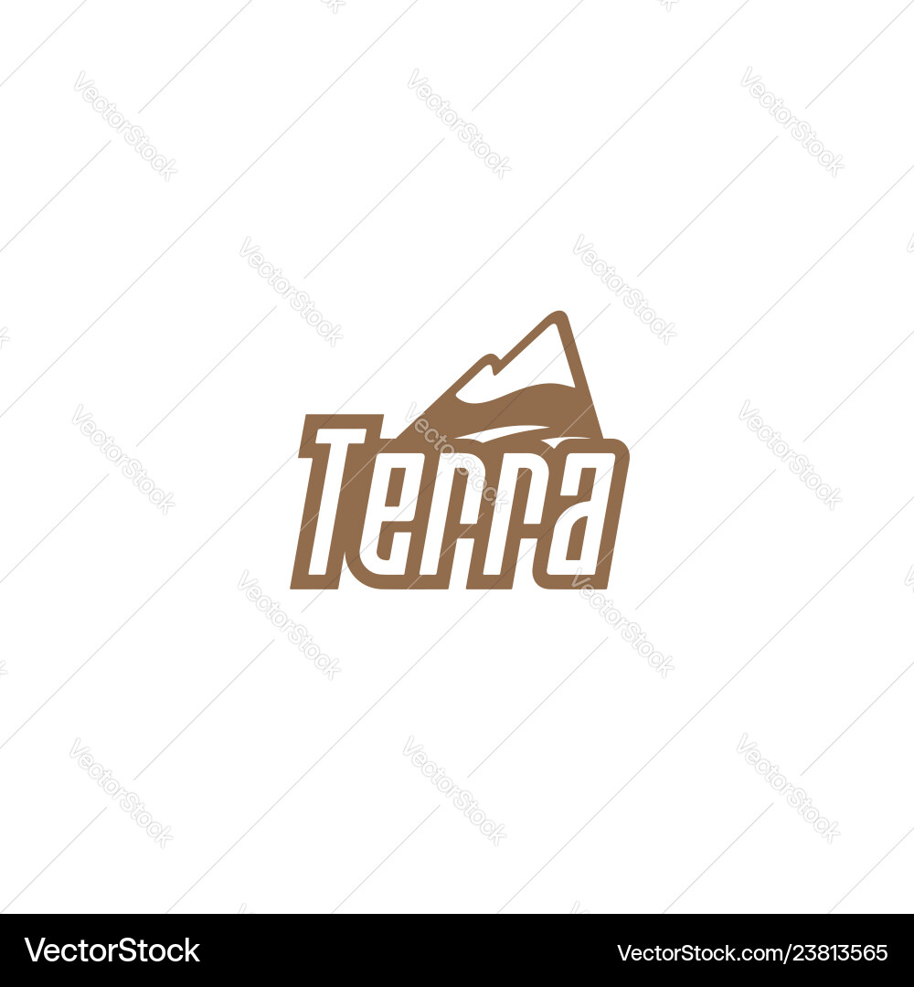 Terra Logo - Earth & Space Royalty Free Vector Image
