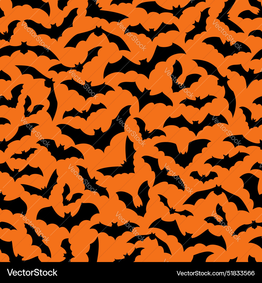 Halloween bats seamless pattern cartoon background