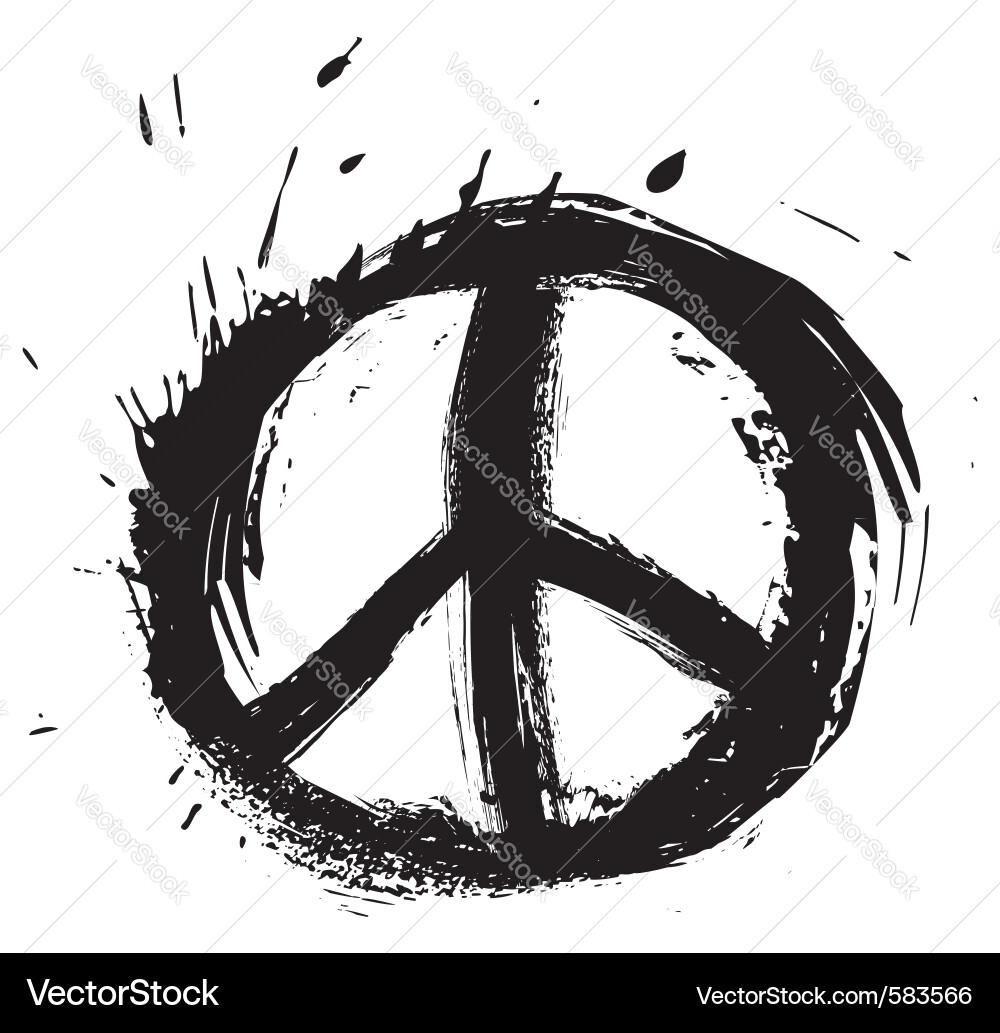 Peace symbol Royalty Free Vector Image - VectorStock