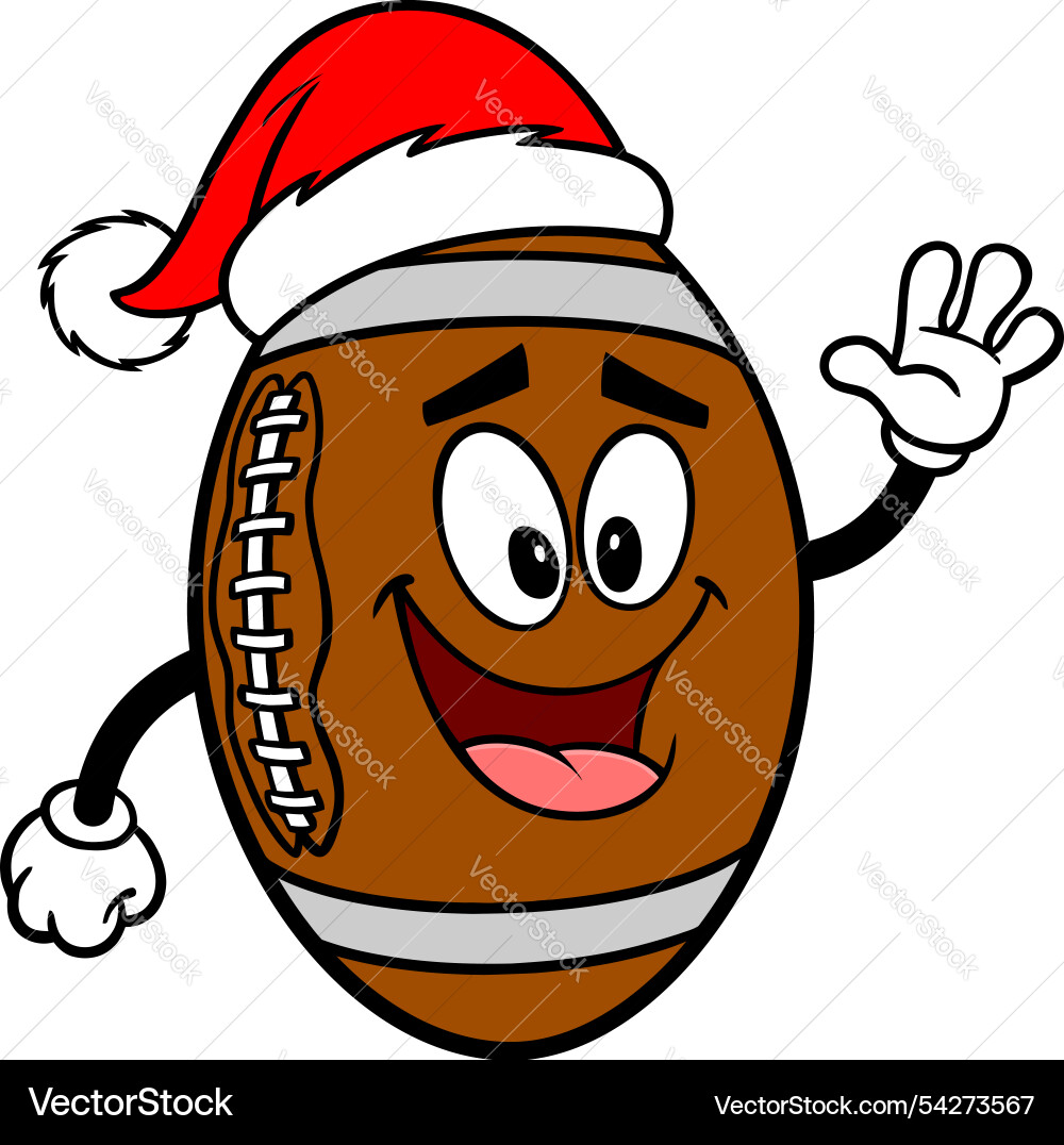 Christmas football game Royalty Free Vector Image