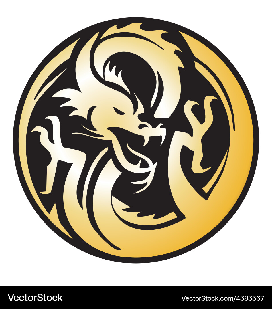 Dragon Emblem Royalty Free Vector Image - VectorStock