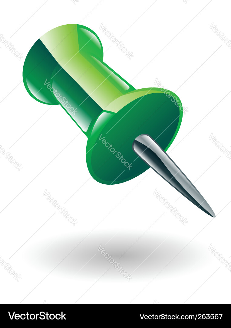 Drawing pin Royalty Free Vector Image - VectorStock