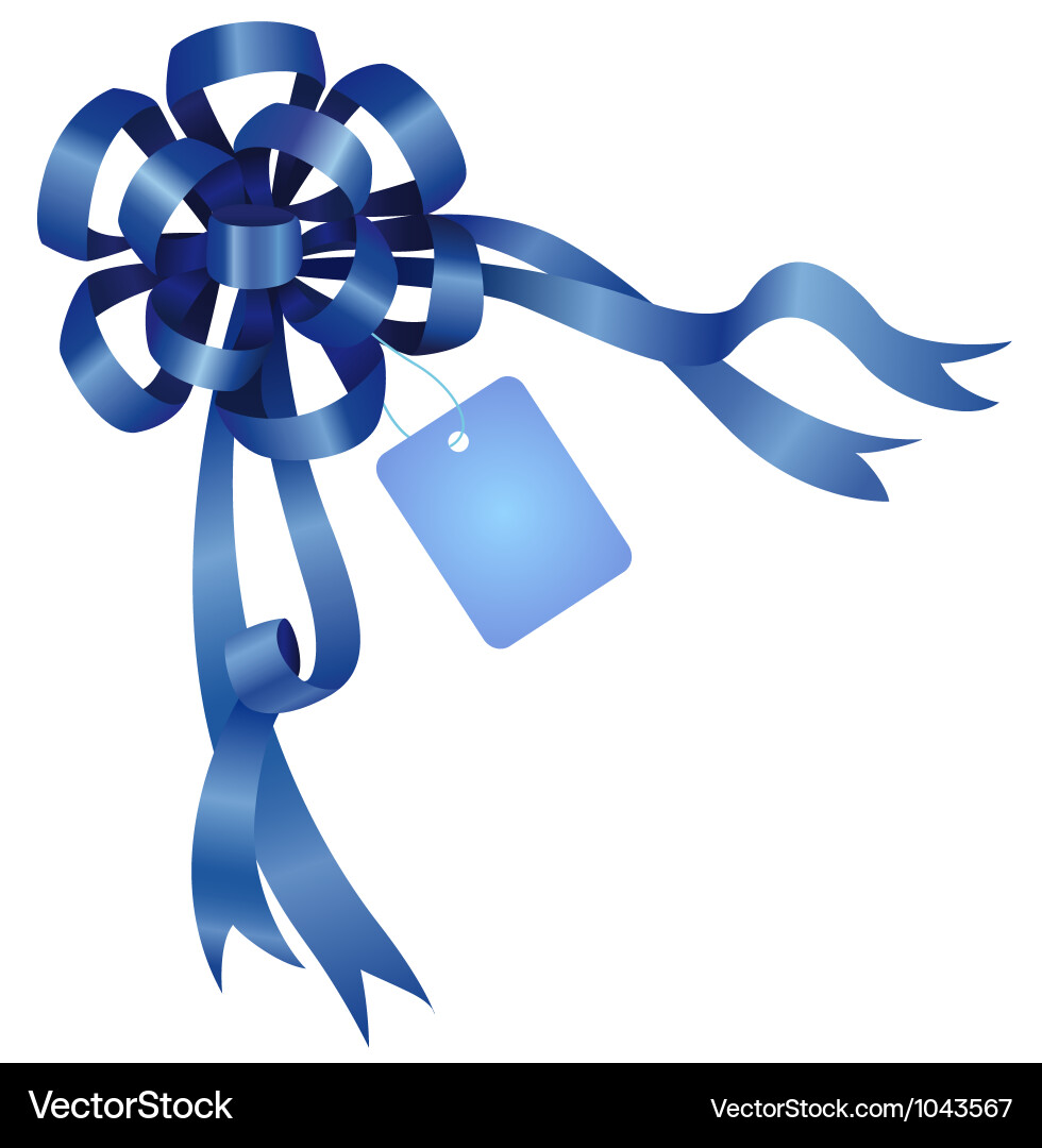 Tag and ribbon Royalty Free Vector Image - VectorStock