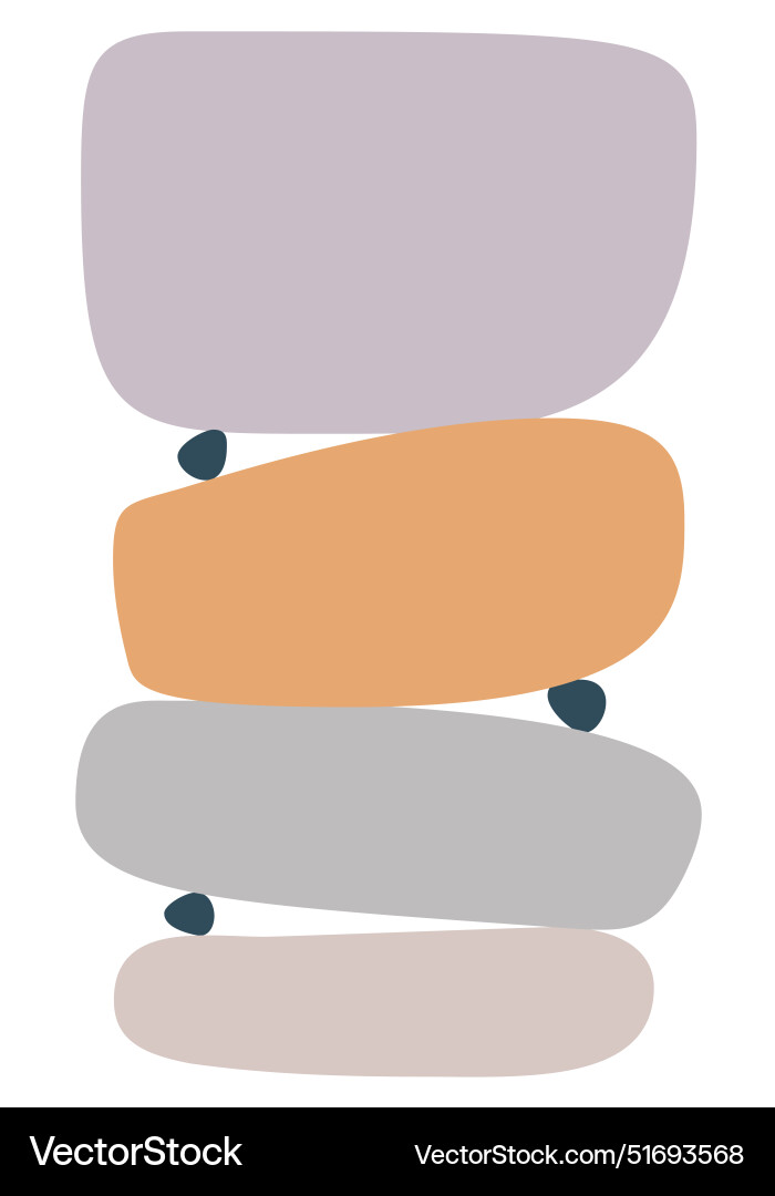 Balance abstract geometric minimal logo life Vector Image