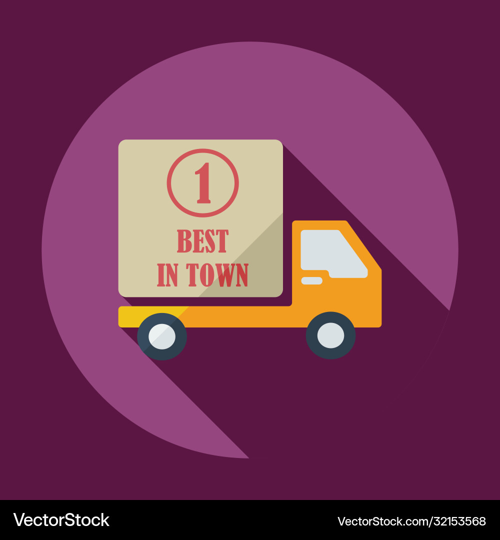 Flat modern design with shadow icons car shipping Vector Image