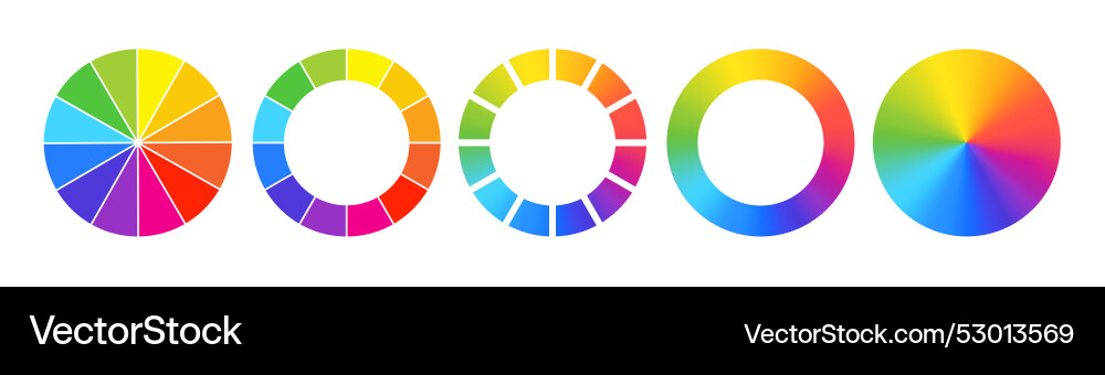 Color wheel or circle rgb multi Royalty Free Vector Image
