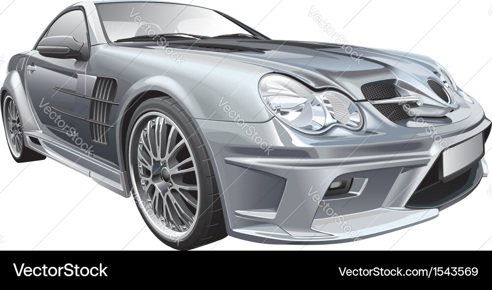 Customized compact roadster Royalty Free Vector Image