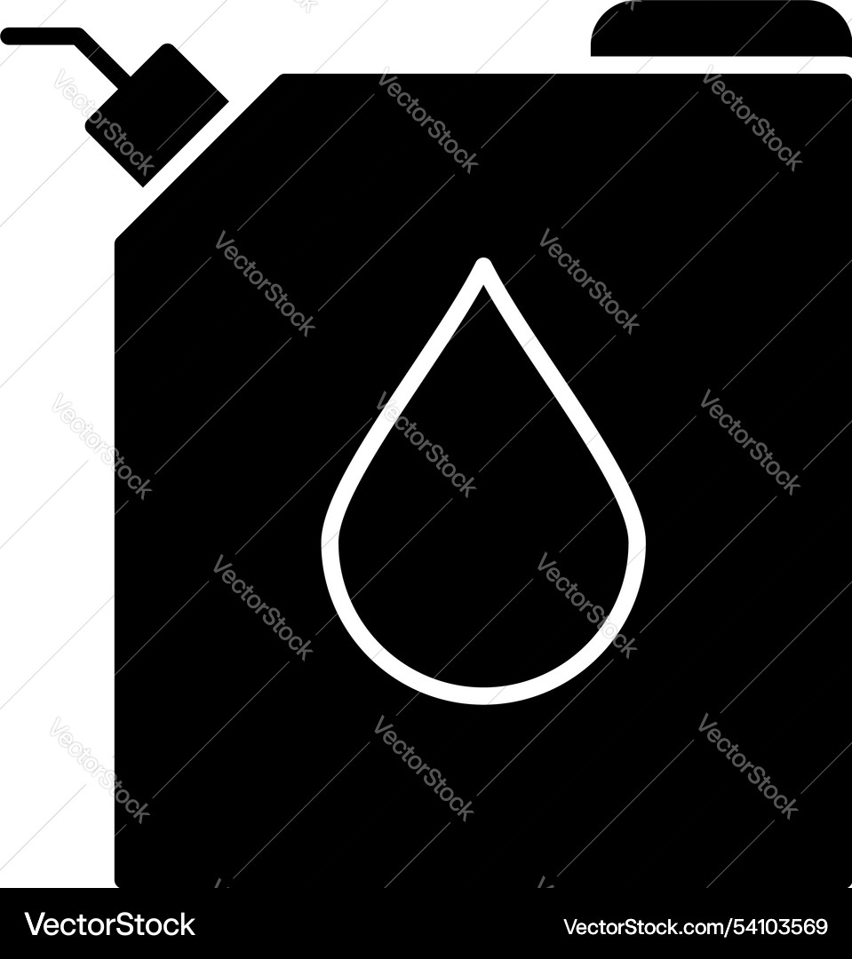 Fuel glyph icon design Royalty Free Vector Image