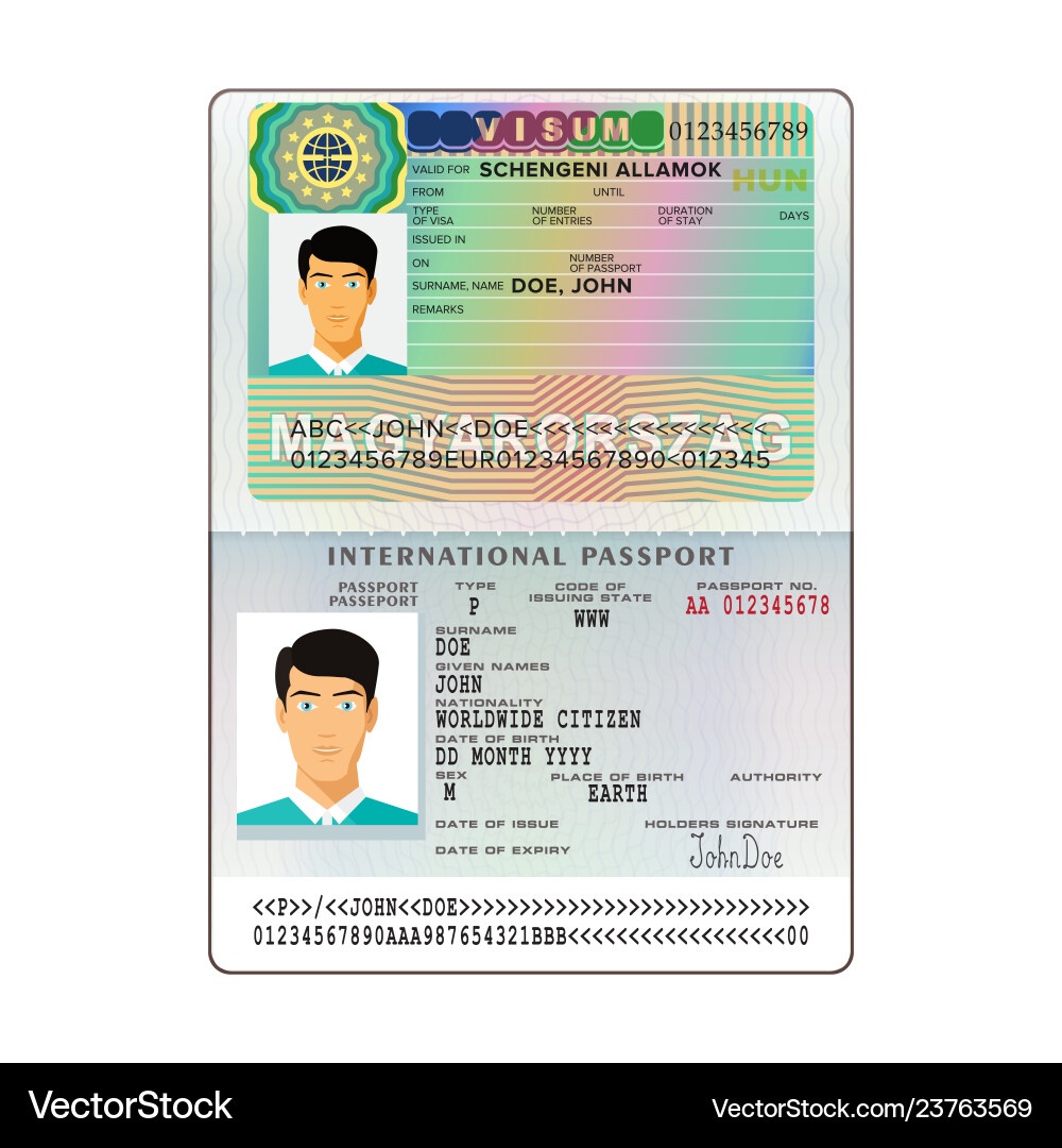 Hungary Passport Vector Images (58)