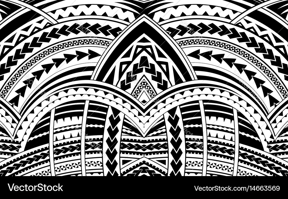 Traditional Polynesian Ornament Royalty Free Vector Image