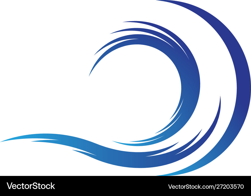 Wave symbol icon design Royalty Free Vector Image