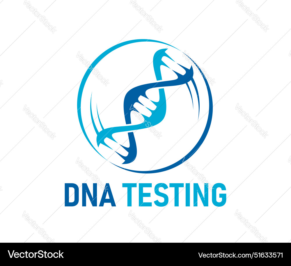 Dna helix icon science research gene technology Vector Image