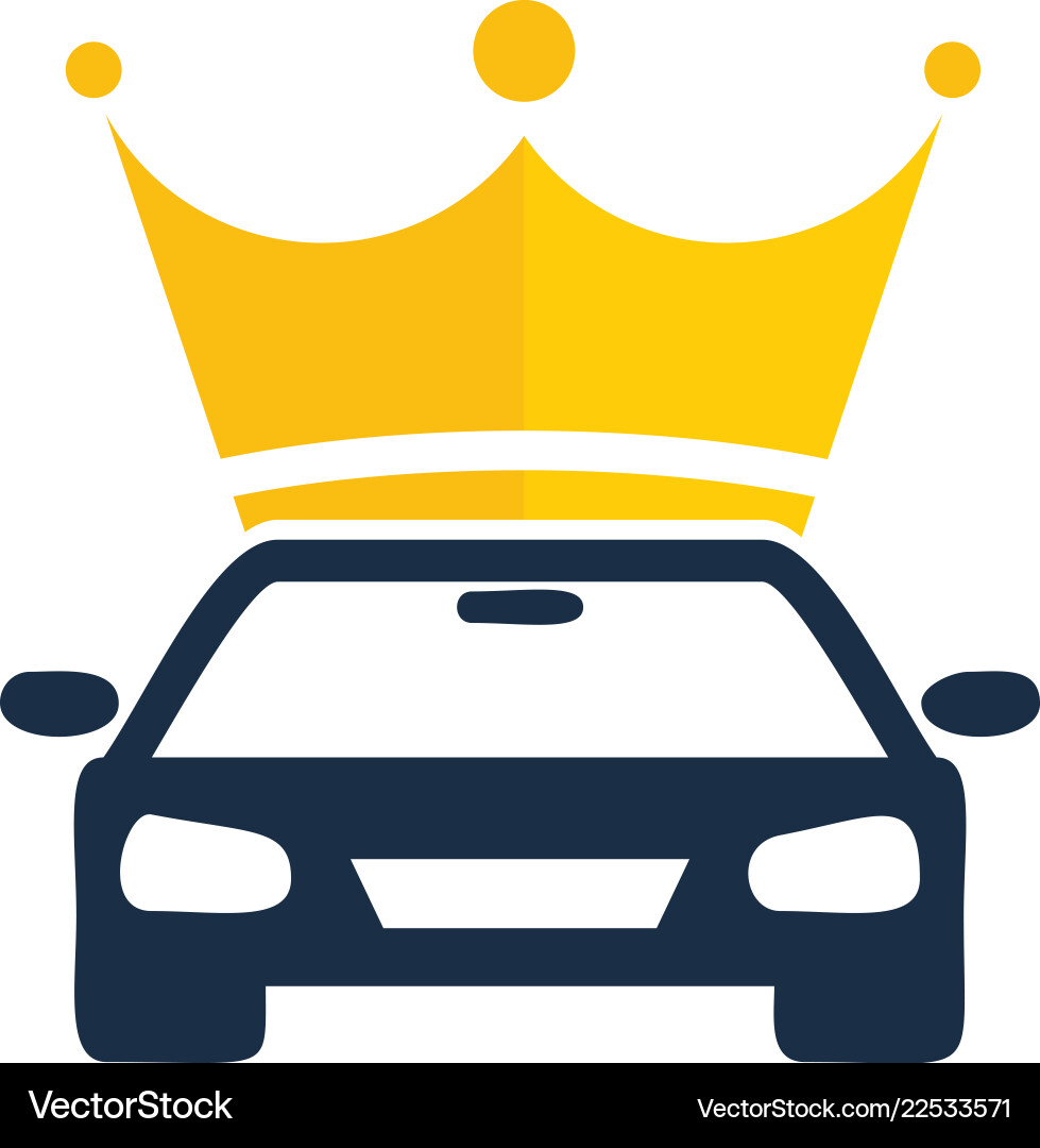 King automotive logo icon design Royalty Free Vector Image