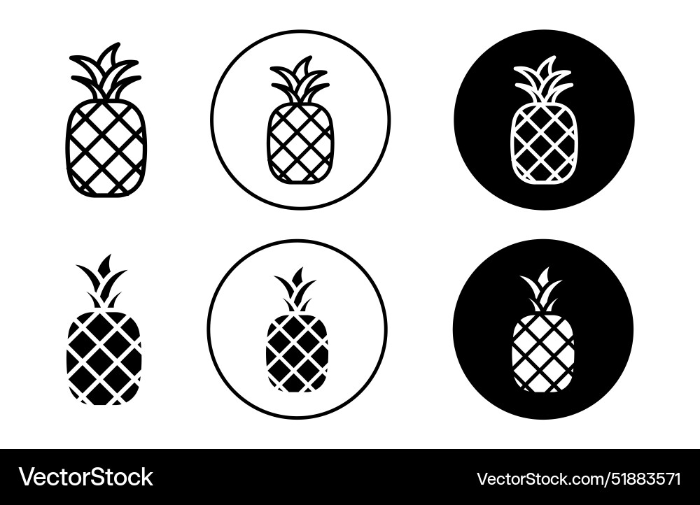 Pineapple icon Royalty Free Vector Image - VectorStock