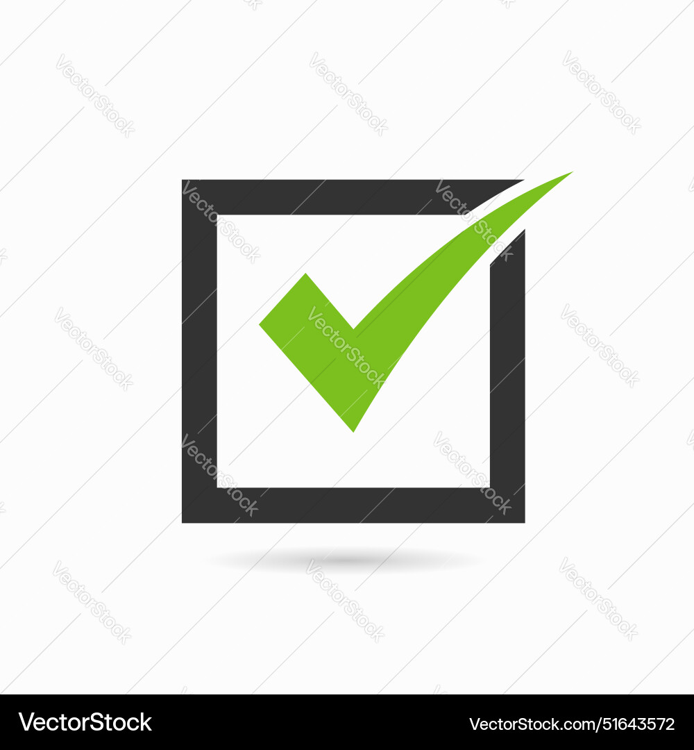 Check mark logo Royalty Free Vector Image - VectorStock