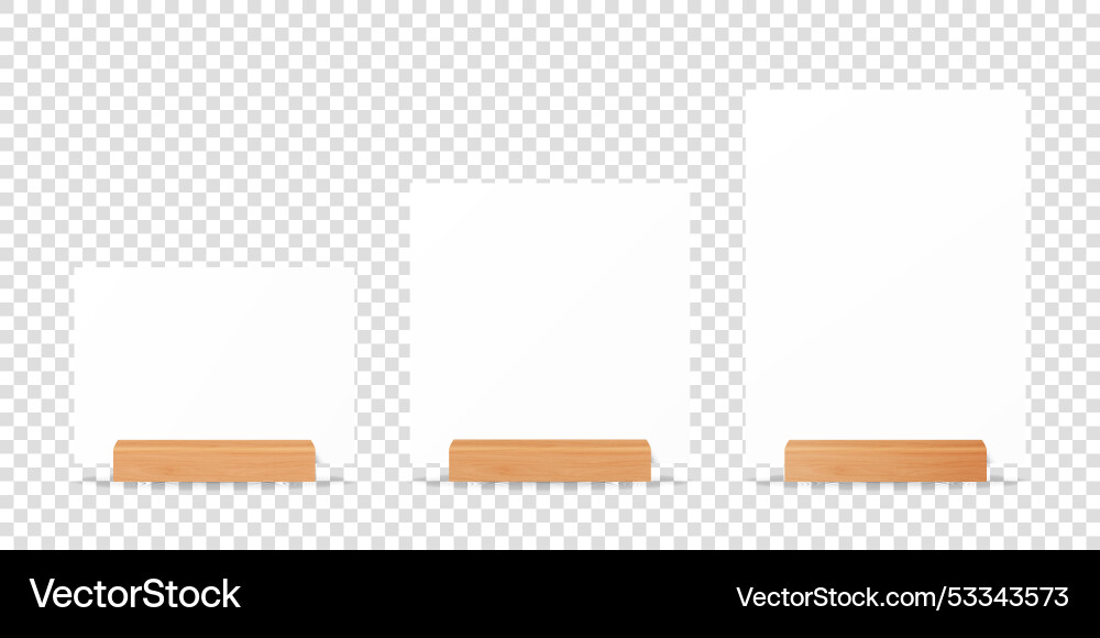3d realistic white a4 a5 vertical horizontal Vector Image